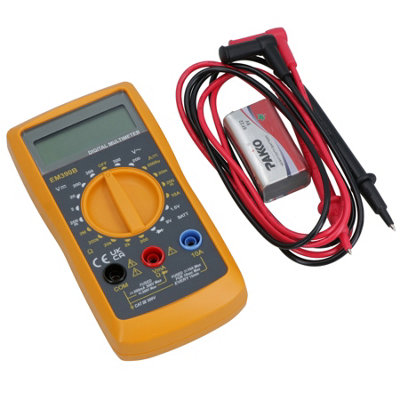 AC and DC Voltage Digital Multimeter Battery Current Tester with Large ...