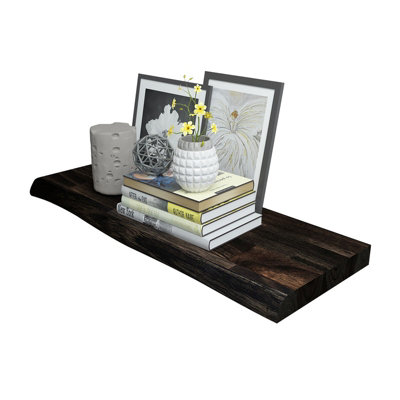 Acacia Afloat Shelf Floating Shelf FSC 700x250x38mm, Finger-joint with ...