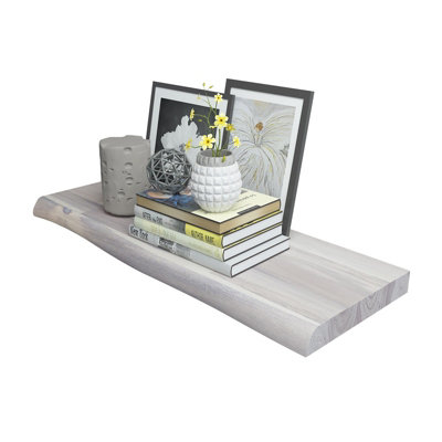 Acacia Afloat Shelf Floating Shelf FSC 700x250x38mm, Finger-joint with ...
