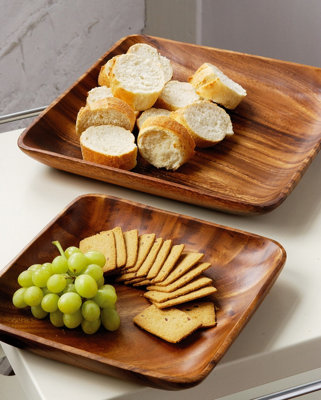 Acacia Wood Large Serving Platter