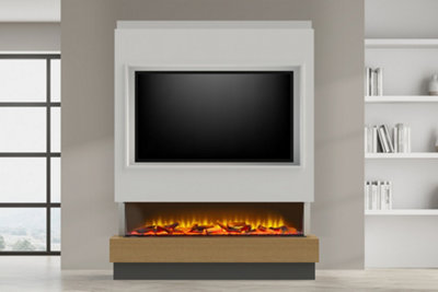 Acantha Matrix Pre-Built Pure White & Charcoal Grey Panoramic Media ...