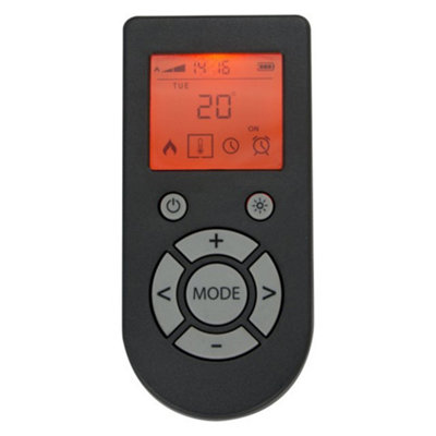 Acantha Ontario Electric Large Inset Fire with Logs & Remote Control in ...