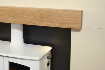 Acantha Pre-Built Stove Media Wall 2 with TV Recess & Woodhouse ...