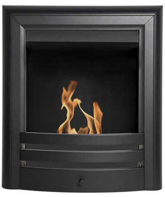 Acantha Vela Bio Ethanol Fire in Matte Black