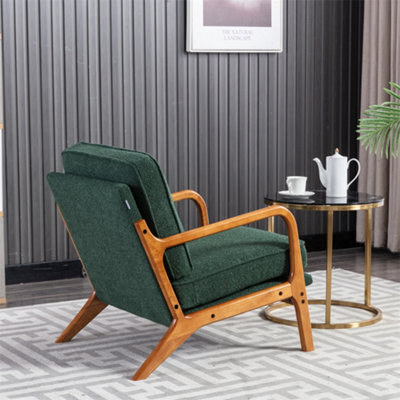 Accent Chair Mid Century Modern Chair Armchair with Solid Wood Frame for Living Room Bedroom Belcony