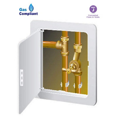Access Panel Inspection Hatch White 155mm x 235mm Gas Safe Pipes Wiring ...