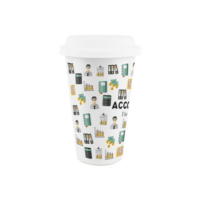 Accountant Ceramic Travel Mug - Humorous Accountancy Gifts/New Job ...