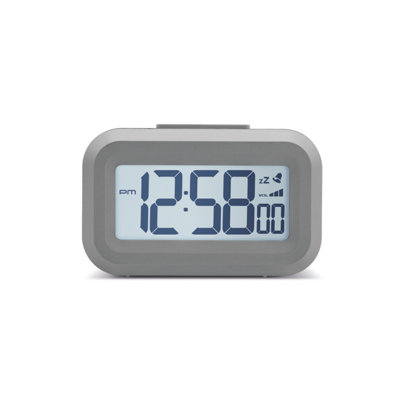 Acctim Kitto Digital Alarm Clock Superbrite Crescendo Alarm Pigeon Grey ...