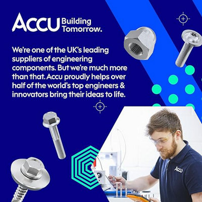 Accu - M4 x 12mm Full Thread Cap Head Screws (DIN 912) - Stainless ...