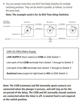 Acel AC1988 Stair Lights Pneumatic Time Delay Switch (Timeguard DS4)