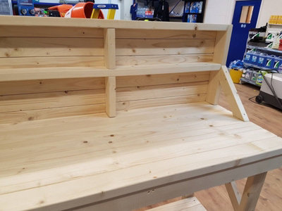 Acorn workbench, kiln-dry work station (H-90cm, D-64cm, L-180cm) with ...