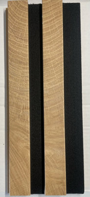 Acoustic Contemporary Light Oak wall panel MDF KIT 2440mm x 600mm