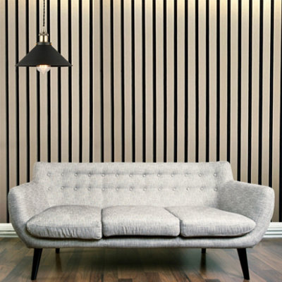 Acoustic Slat Wall Panel - Brushed Copper - 2400mm x 600mm - Floors To ...