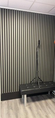 Acoustic Wall Panel MDF KIT Matt Grey 2440 X 600mm