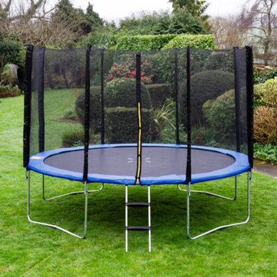 Acrobat 14FT or 427cm Round Outdoor Trampoline with Blue Padding ...