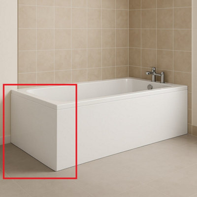 Acrylic Bath Panel White End panel 700mm
