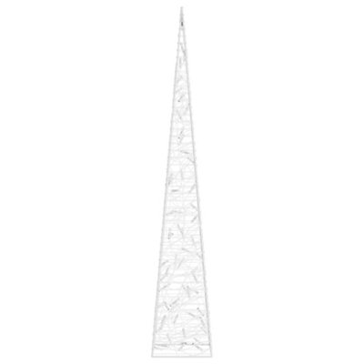 Acrylic Decorative LED Light Cone Blue 120 cm