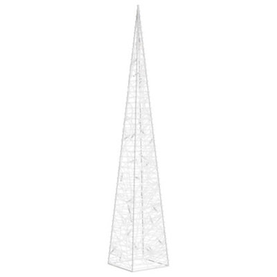 Acrylic Decorative LED Light Cone Cold White 60 cm