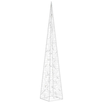 Acrylic Decorative LED Light Cone Multicolour 120 cm