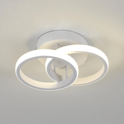 Acrylic LED Semi Flush Mount Ceiling Light