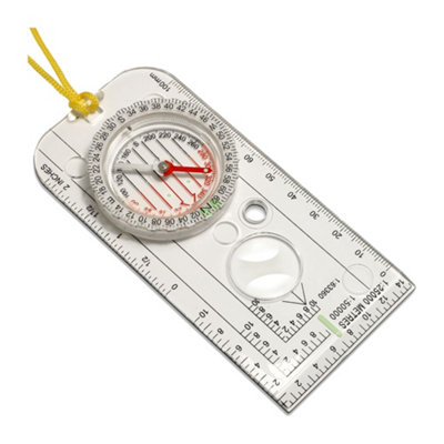 Acrylic Navigation Compass, Map Reading Waterproof Orienteering Compass ...