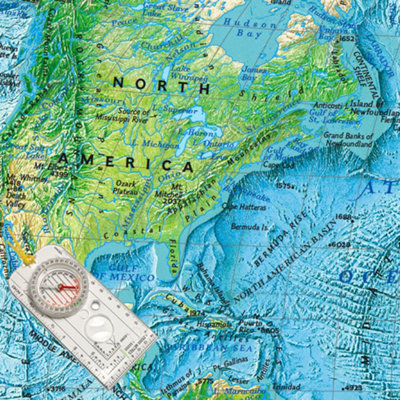 Acrylic Navigation Compass, Map Reading Waterproof Orienteering Compass ...