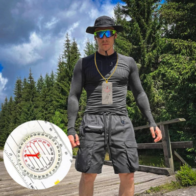 Acrylic Navigation Compass, Map Reading Waterproof Orienteering Compass ...