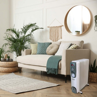 Actiasgear Oil Filled Radiator 2500W Column Portable Electric Heater ...