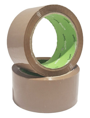 ActivaTape Brown Parcel Packing Tapes 48MM x 66M Box of 36 | DIY at B&Q