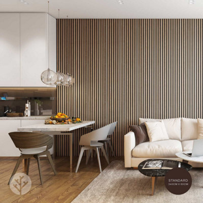 Acupanel Contemporary Oak Acoustic Wood Wall Panels