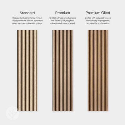 Acupanel Contemporary Oak Acoustic Wood Wall Panels