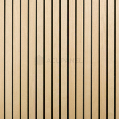 Acupanel Luxe Natural Ash Acoustic Wood Slat Wall Panel 240cm x 60cm