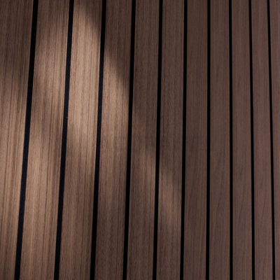 Acupanel Luxe Natural Walnut Non Acoustic Wood Slat Wall Panel 240cm x 60cm