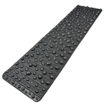 Acupressure Pebble Rock Mat Reflexology Massage Mat for Feet, Back & Hands