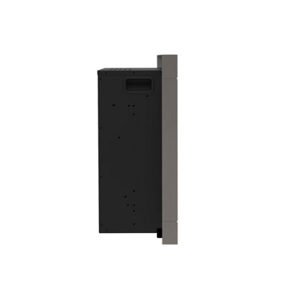 Adali Brushed Steel Inset Wall Mounted Electric Fire