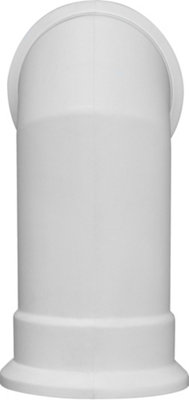 Adam Angled Decorative Stove Pipe in White