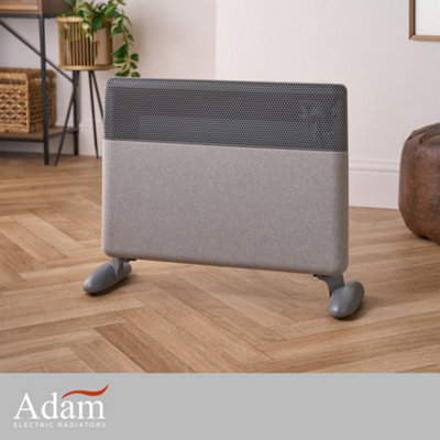 Adam Axon 1500W Electric Radiator in Grey with Smart WiFi Control