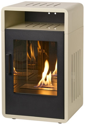 Adam Bellini Bio Ethanol Stove in Cream