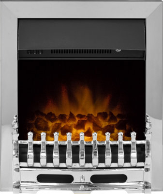 Adam Blenheim Electric Fire in Chrome