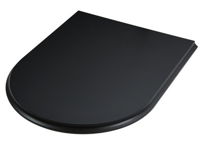 Adam Double Sided Curved Stove Hearth in Black