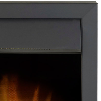 Adam Eclipse Electric Fire in Black with Remote Control