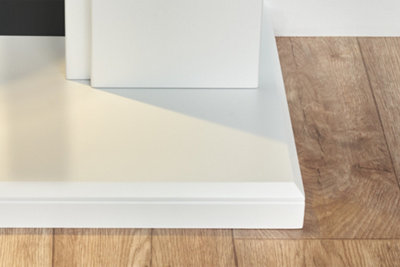 Adam Eltham Fireplace in Pure White & Black with Downlights & Oslo ...