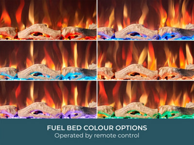 Adam Orlando Inset / Wall Mounted Electric Fire, 42 Inch