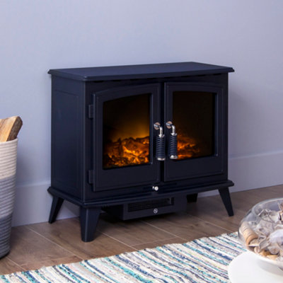 ADAM WOODHOUSE ELECTRIC STOVE IN BLACK