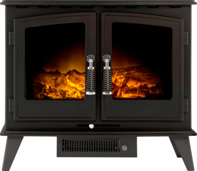 ADAM WOODHOUSE ELECTRIC STOVE IN BLACK
