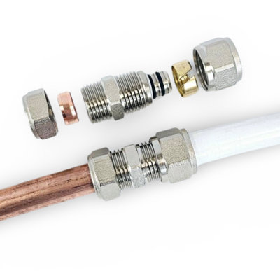 Adapter Reducer 16mm Barrier Plastic Pipe x 15mm Compression Copper ...