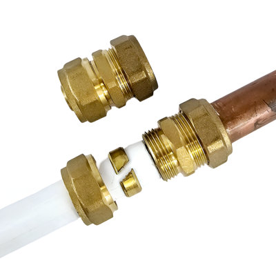 Adapter Reducer 20mm Barrier Plastic Pipe x 22mm Compression Copper ...