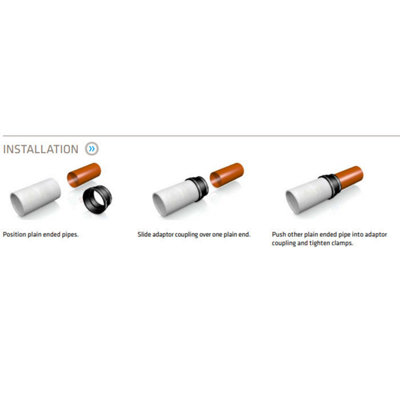 Adaptor Coupling MAC1226 A 110mm to 122mm B 60mm to 68mm Flexible ...