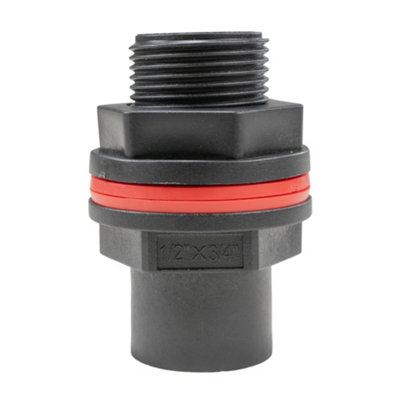 Adaptor+tap for water butts and rain barrels,requires a 26mm hole ...