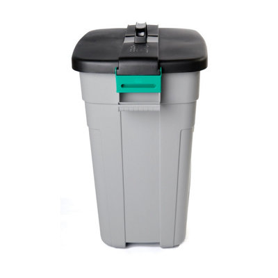 Addis 90L Outdoor Rectangular Dustbin with Lockable Lid - 510757B&Q